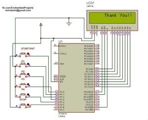 Digital Alarm Clock Schematic Using Pic Microcontoller