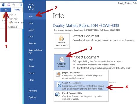 save microsoft word file as accessible pdf tips