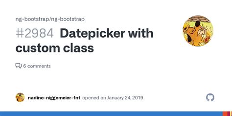 Datepicker With Custom Class · Issue 2984 · Ng Bootstrapng Bootstrap