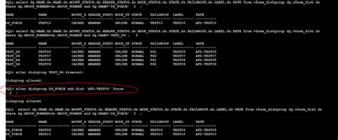 altering asm disk groups