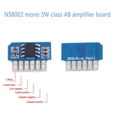 Dc V V V Class Ab Mono W Mini Amplifier Board Audio Module One Chan Ti Eur