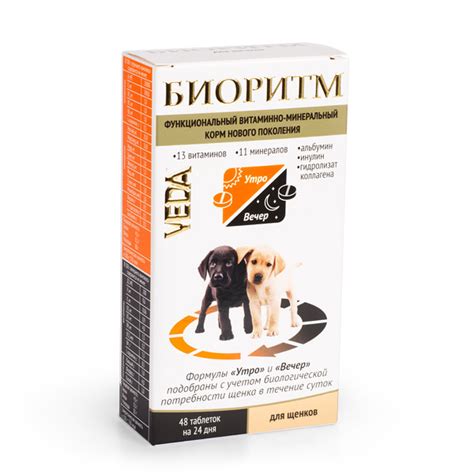 Витамины Биоритм для собак: 4 популярных видов, отзывы