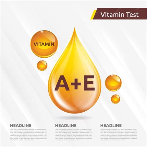 Premium Vector Ae Vitamin Icon Logo Golden Drop Complex Drop