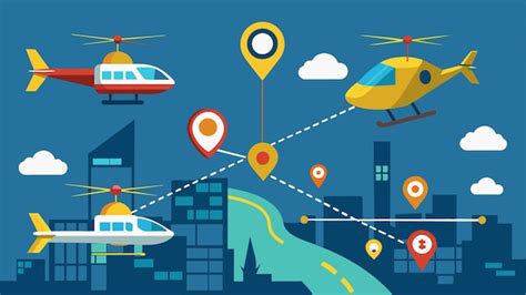 Advanced Tracking Technology Monitors The Location And Progress Of Each Air Taxi Ensuring