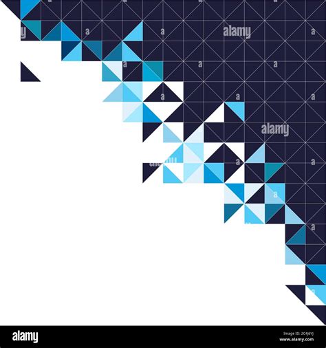 Abstract Geometric Background Triangle And Square Black Stock Vector