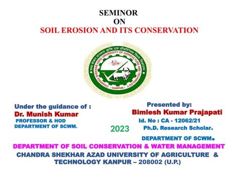BimleshPPTonsoilerosion Pptx Soil Erosion PPT