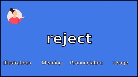 REJECT Meaning And Pronunciation YouTube