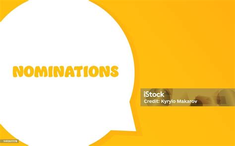 후보 지명 텍스트가 있는 말풍선 2d 그림입니다 플랫 스타일 비즈니스를 위한 벡터 라인 아이콘 감사에 대한 스톡 벡터 아트 및 기타 이미지 Istock