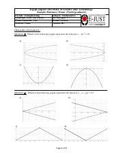 Mathematics Entrance Exam Graphs Equations And Calculus Course Hero