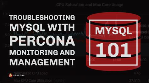 Mysql 101 Troubleshooting With Percona Monitoring