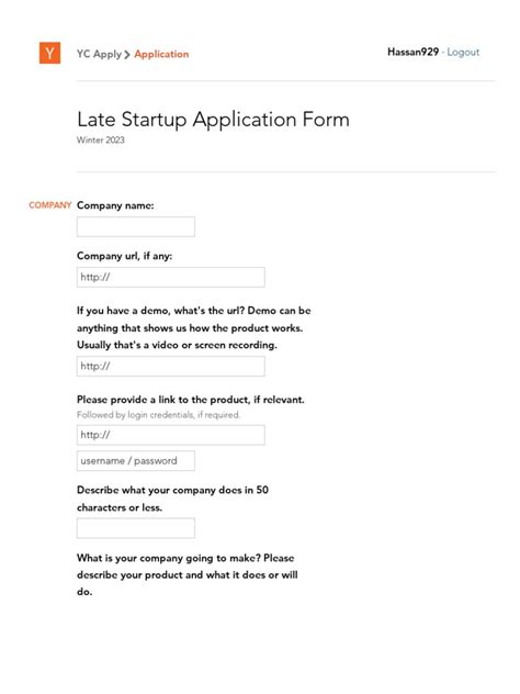 Apply To Y Combinator Pdf Login Cyberspace
