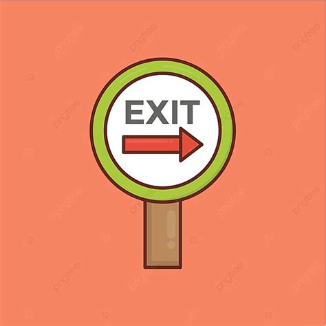 Exit Arrow Board Exit Vector Arrow Board Exit PNG And Vector With Transparent Background For