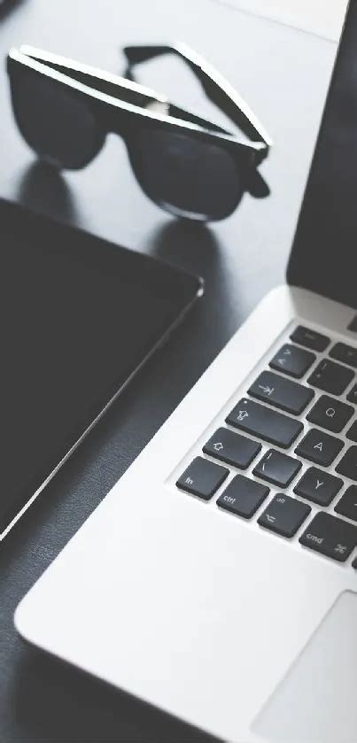 Sleek Tech Workspace Wallpaper Free Download