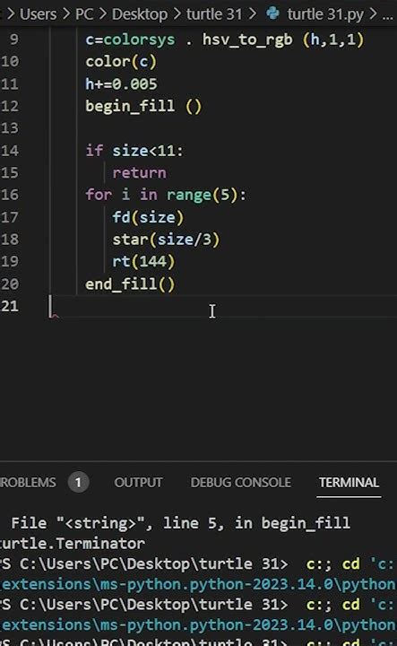 How To Make Amazing Graphics By Python Turtle 24 🐢🐍 Website Shorts