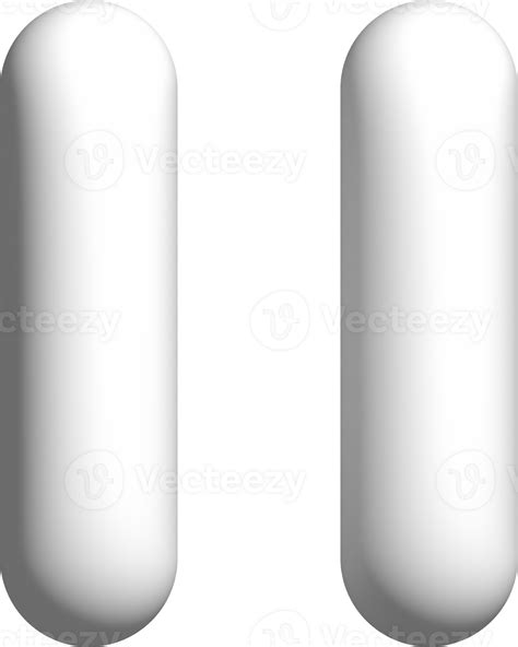 3d Stop Button Pause Symbol 66151455 Png