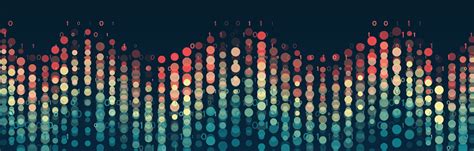 Visualisasi Big Data Latar Belakang Abstrak Dengan Array Titiktitik Dan