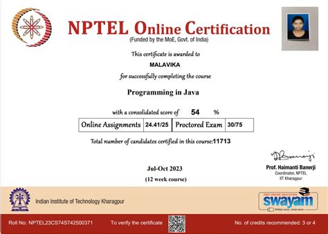 malavika a on linkedin nptel