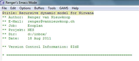Template Mode For Emacs The Lazy Economist