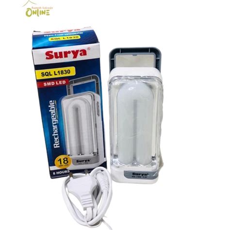 Jual Surya Sql L1830 Lampu Led Emergency Lamp Darurat Rechargeable Cas
