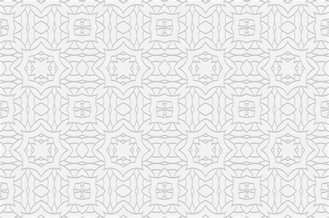 3d 체적 볼록엠보싱 기하학적 흰색 배경 화려한 장식과 민족 패턴 0명에 대한 스톡 벡터 아트 및 기타 이미지 0명 경계 기하 도형 Istock