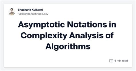 Shashank Kulkarni On Linkedin Asymptotic Notations In Complexity