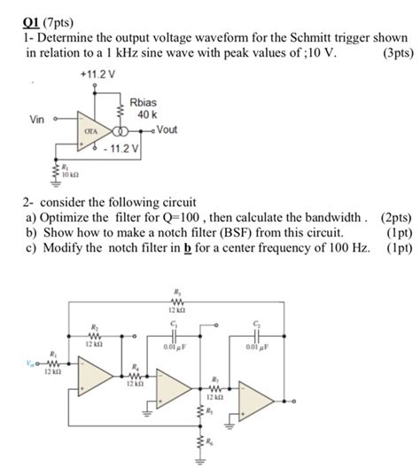 Solved Pts Determine The Output Voltage Waveform Chegg