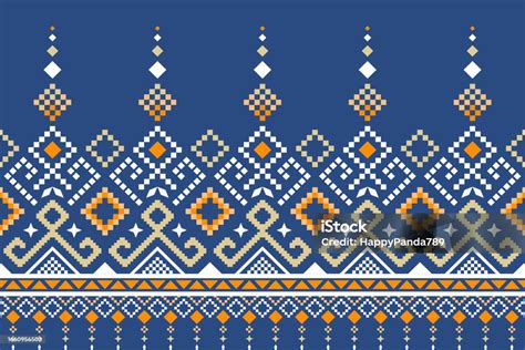 인디고 네이비 블루 기하학적 전통 민족 패턴 Ikat 원활한 패턴 추상 디자인 패브릭 프린트 천 드레스 카펫 커튼 사롱 아즈텍 아프리카 인도 인도네시아 0명에 대한 스톡