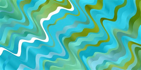 Light Blue Green Vector Background With Bent Lines Illustration In Halftone Style With