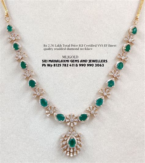 Simple Diamond Necklace Price