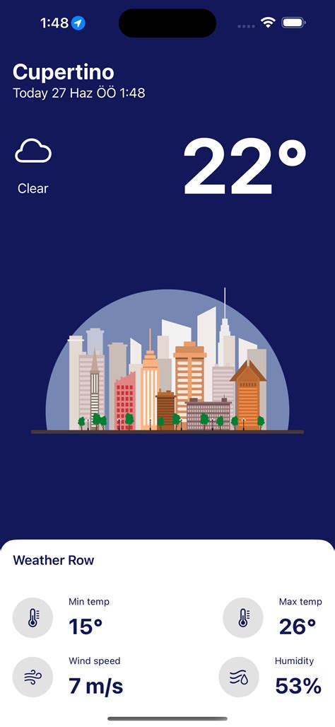 Github Barixmennweather An App That Displays The Weather Using Swiftui And Instantly