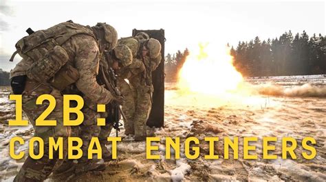 12b Mos Combat Engineers In The Army National Guard Youtube