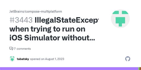 illegalstateexception when trying to run on ios simulator without metal