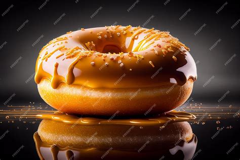 Premium Photo Glazed Donut Maple
