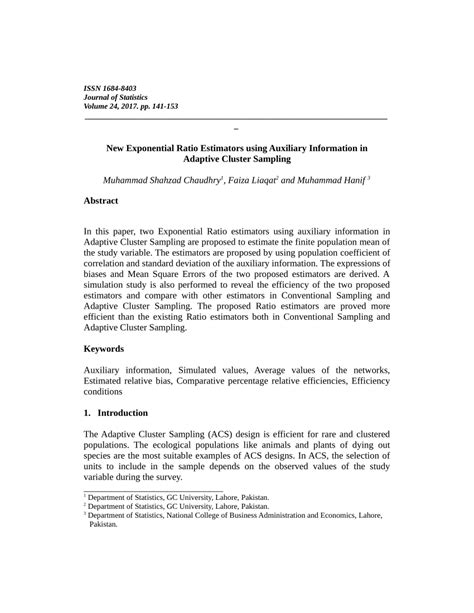 pdf new exponential ratio estimators using auxiliary information in