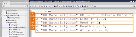 Using a Global Array Data Block in Siemens S7-1500 PLC