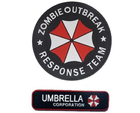 2pcs Umbrella Corporation Tactical Morale Patch Costume Pvc