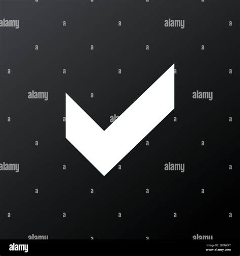 Illustration Of Check Mark Icon In Square Stock Vector Illustration