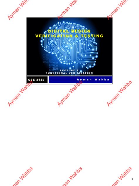 2 Functional Verification Pdf Formal Verification Randomness