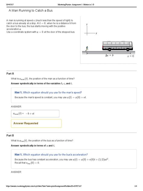 masteringphysics assignment 8 motion in 1 d pdf quadratic