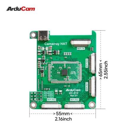 Arducam 64mp Autofocus Quad Camera Kit Voor Raspberry Pi