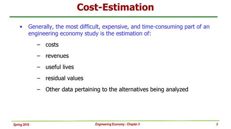 Solution Engineering Economics Chapter 3 Cost Estimation Techniques