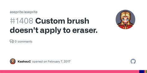 custom brush doesn t apply to eraser · issue 1408 · aseprite aseprite