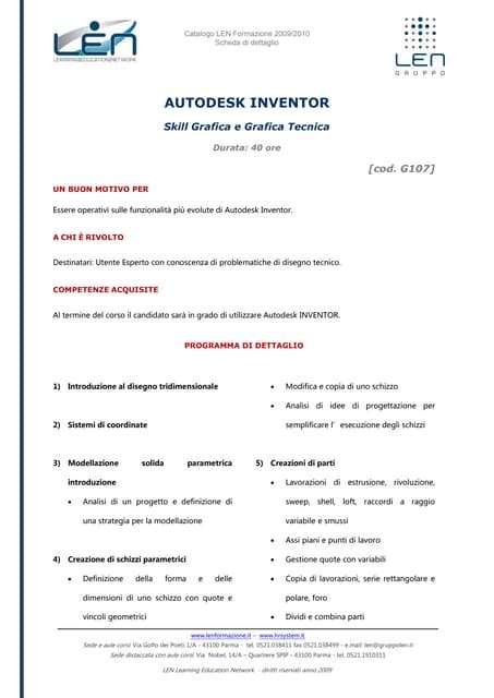 Autodesk Architectural Desktop Scheda Corso Len Pdf