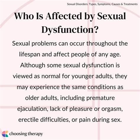 Sexual Dysfunction And Common Sexual Disorders