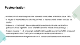 Pasteurization Pptx Chemistry Science