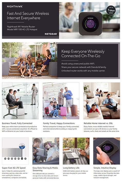 Netgear Nighthawk G Lte Mobile Hotspot Router Mr Nas The Home Depot