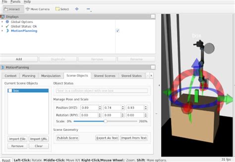 Rviz Broken Interactive Marker In Scene Objects Tab · Issue 1115 · Moveitmoveit · Github