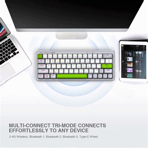 Armaggeddon Wireless Gaming Keyboard Gmk 100 Triple Connection Armaggeddon Indonesia