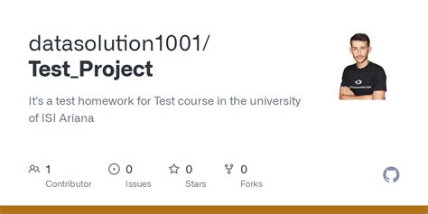 GitHub Datasolution Test Project It S A Test Homework For Test Course In The University