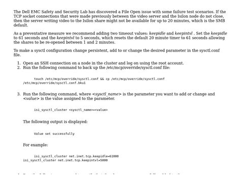 Smb Specific Configuration Configuration Best Practices—dell Emc Storage With S 1 Video